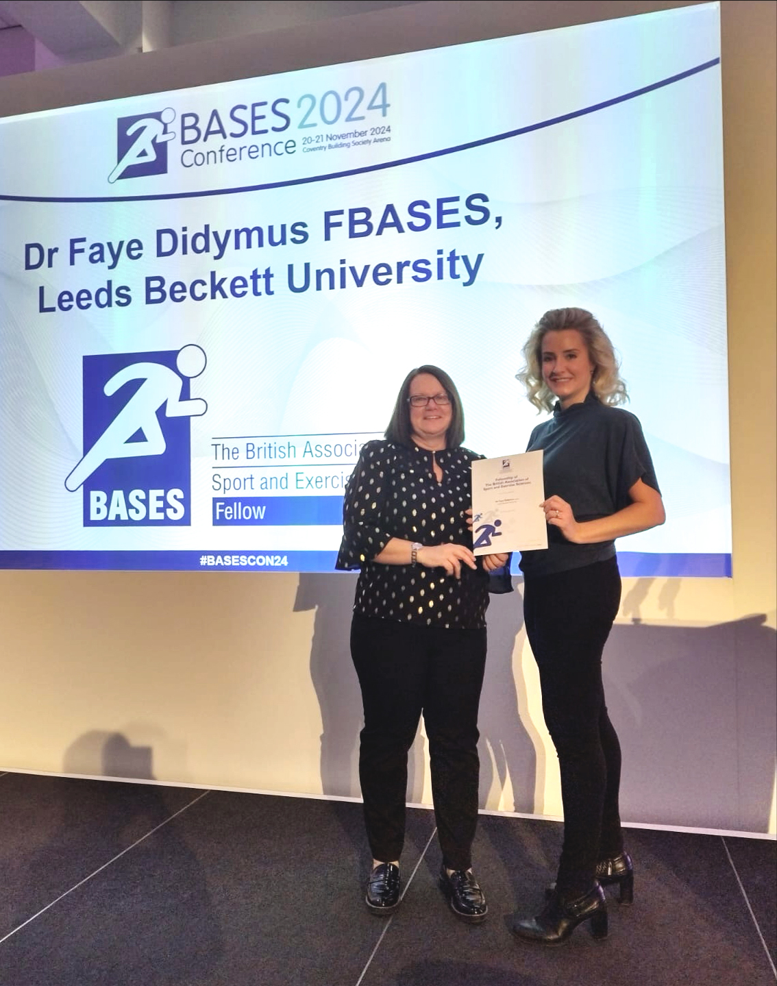 Dr Faye Didymus awarded prestigious BASES Fellowship | Leeds Beckett ...